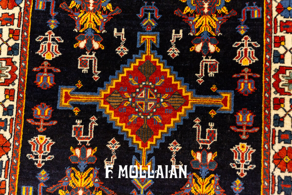 Antique Kashkuli Rug Tribal Look n°:128558