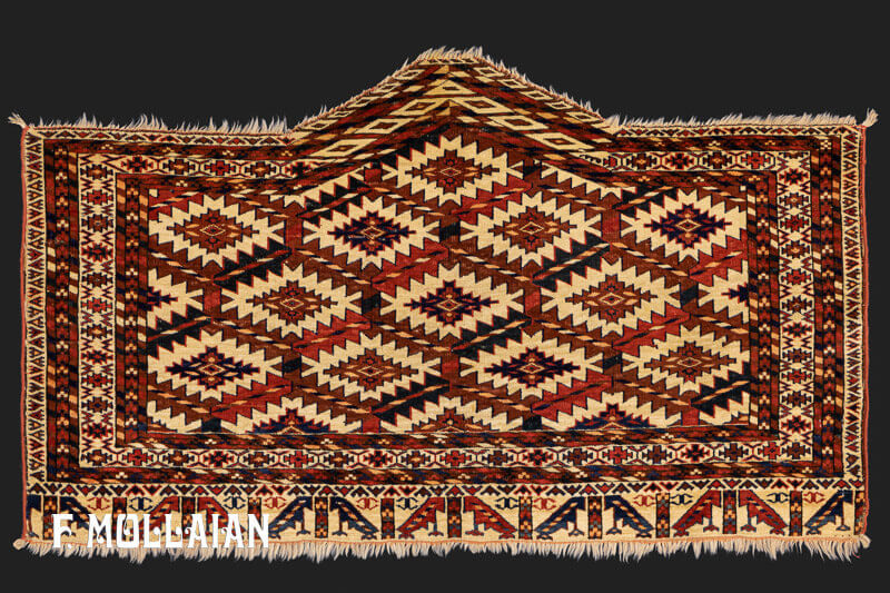 Antique Turkmen Asmalik Yomut Rug (123x70 cm)